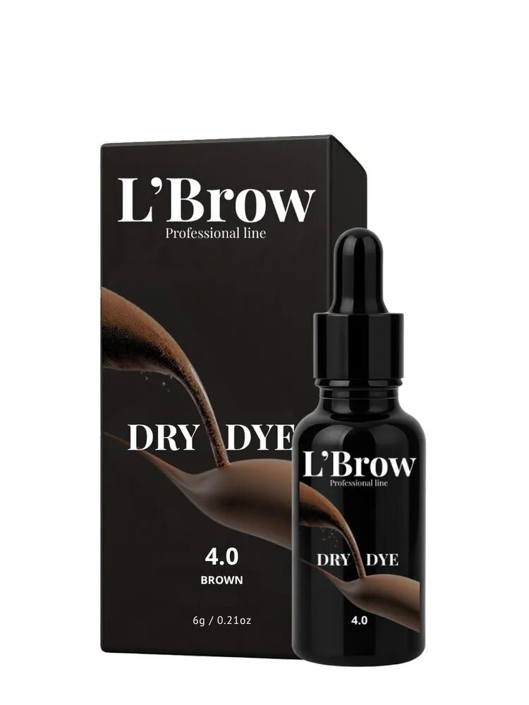 Краска для бровей DRY DYE LBrow 4.0 Brown