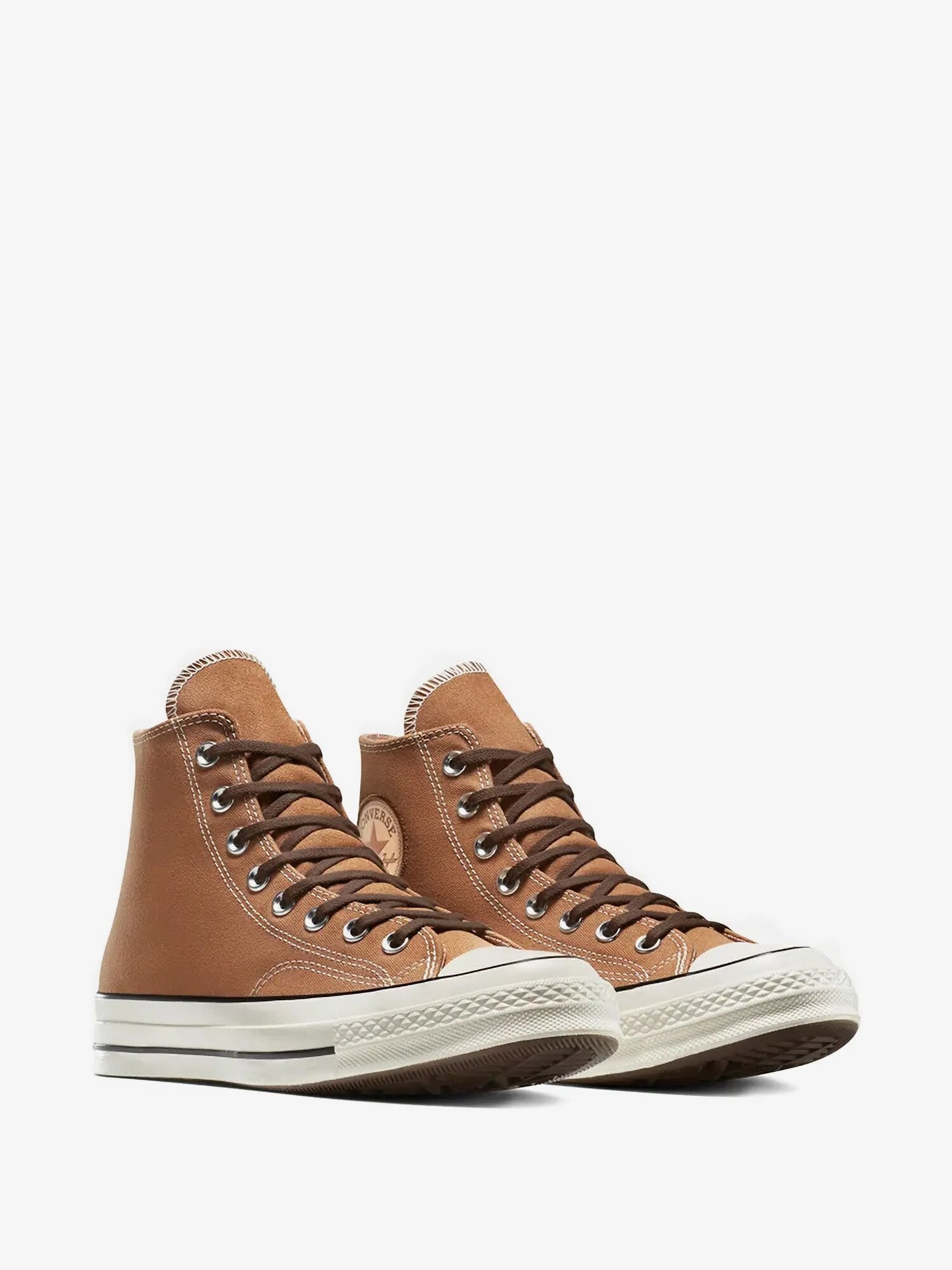 Кроссовки Converse Chuck 70, размер 9.5, коричневый/серый/оранжевый — фото 1