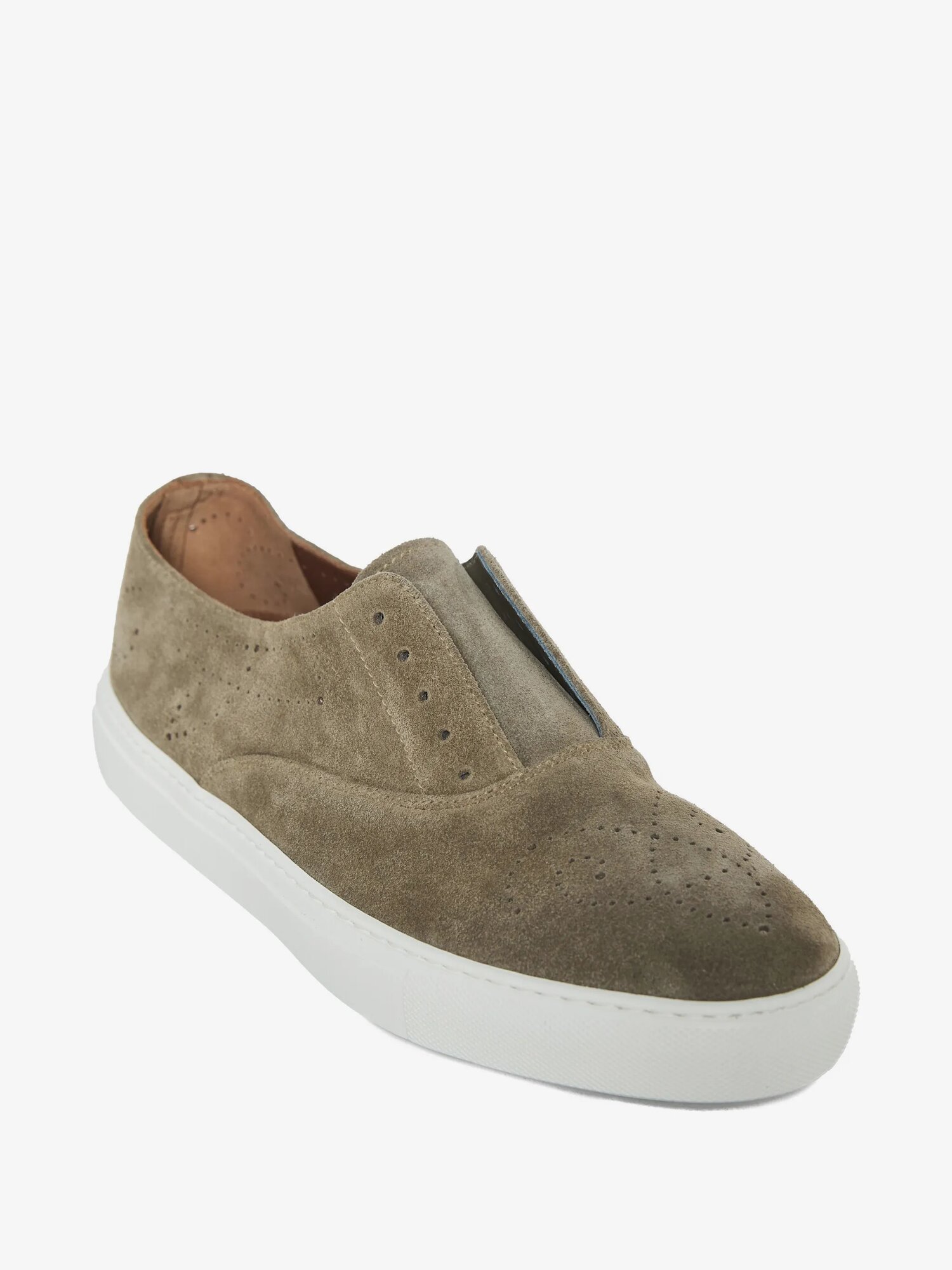 Кроссовки Fratelli Rossetti Perforated sneakers, размер 7, коричневый/серый/оранжевый — фото 1