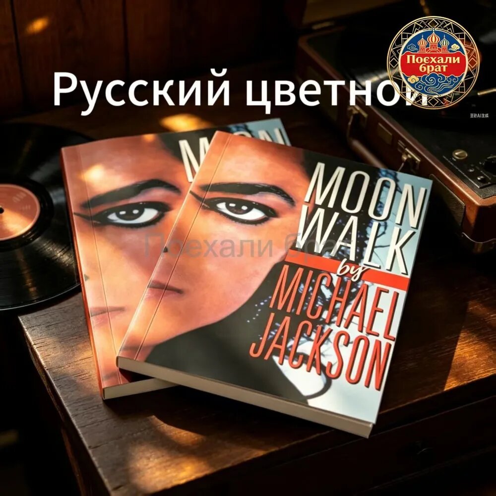 Лунная походка Майкла Джексона, цветная русская печать, 240 страниц, 1988 год