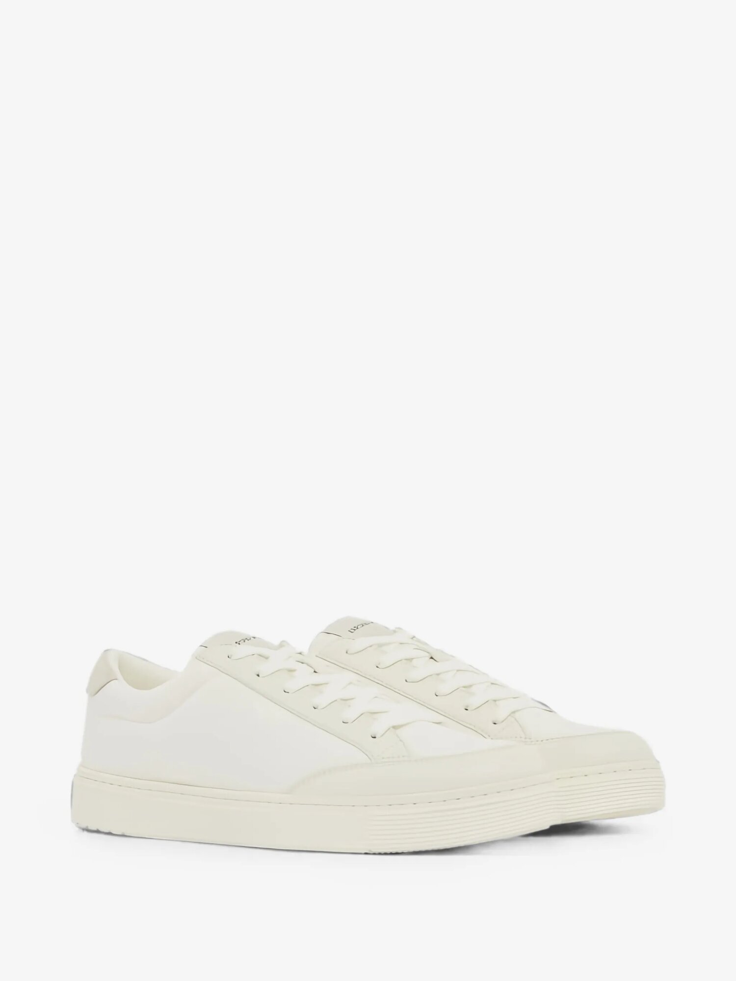 Кроссовки EMPORIO ARMANI Eagle-jacquard leather-trim sneakers, размер 44 — фото 1