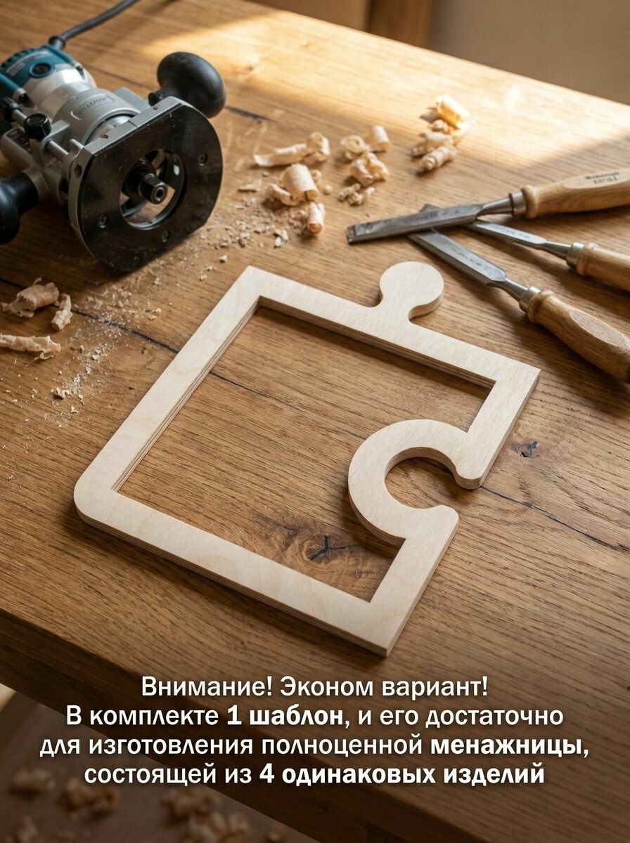 Шаблон пазл менажницы 1шт -приспособление для фрезера