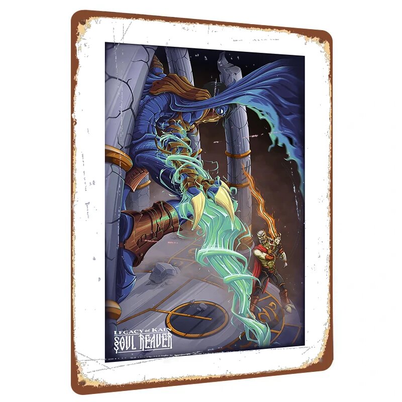 Металлический постер Legacy of Kain Soul Reaver 7.9x11.8In(20x30cm), t1491
