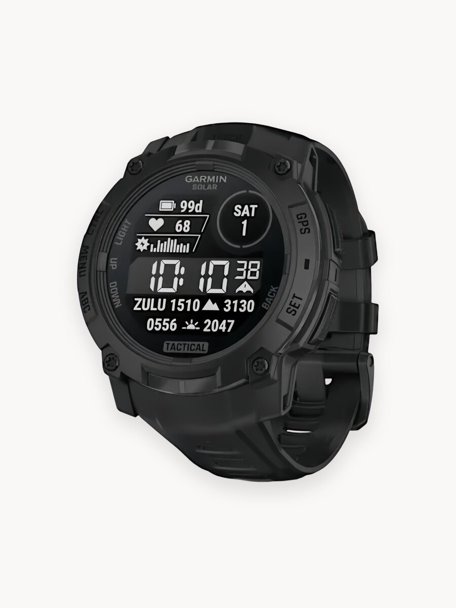 Смарт-часы Garmin Instinct 3 Solar Tactical - 50 mm Black with black band (010-02935-50)