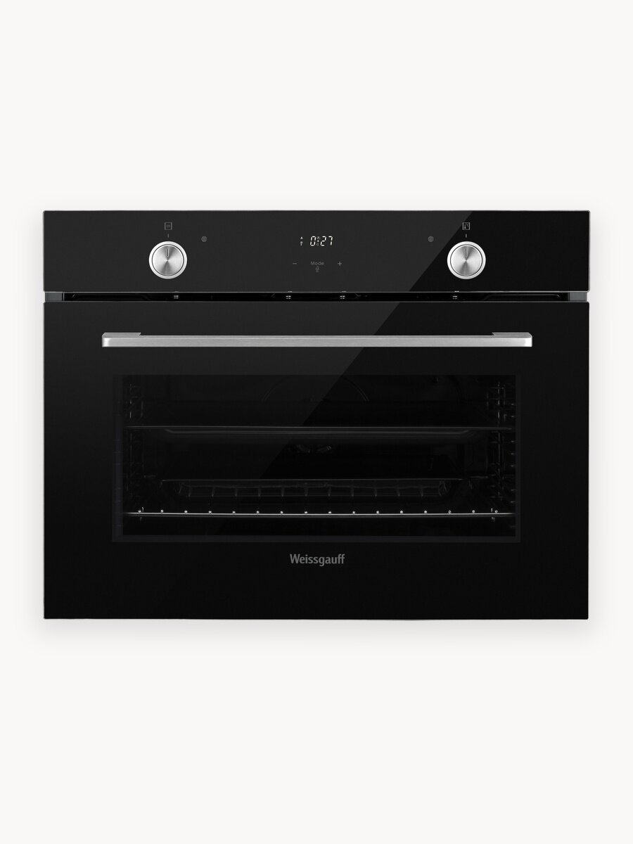 Электрический духовой шкаф Weissgauff EO 459 PDB, большой объём 50л, 3 стекла дверцы, 8 режимов, Гриль, Конвекция