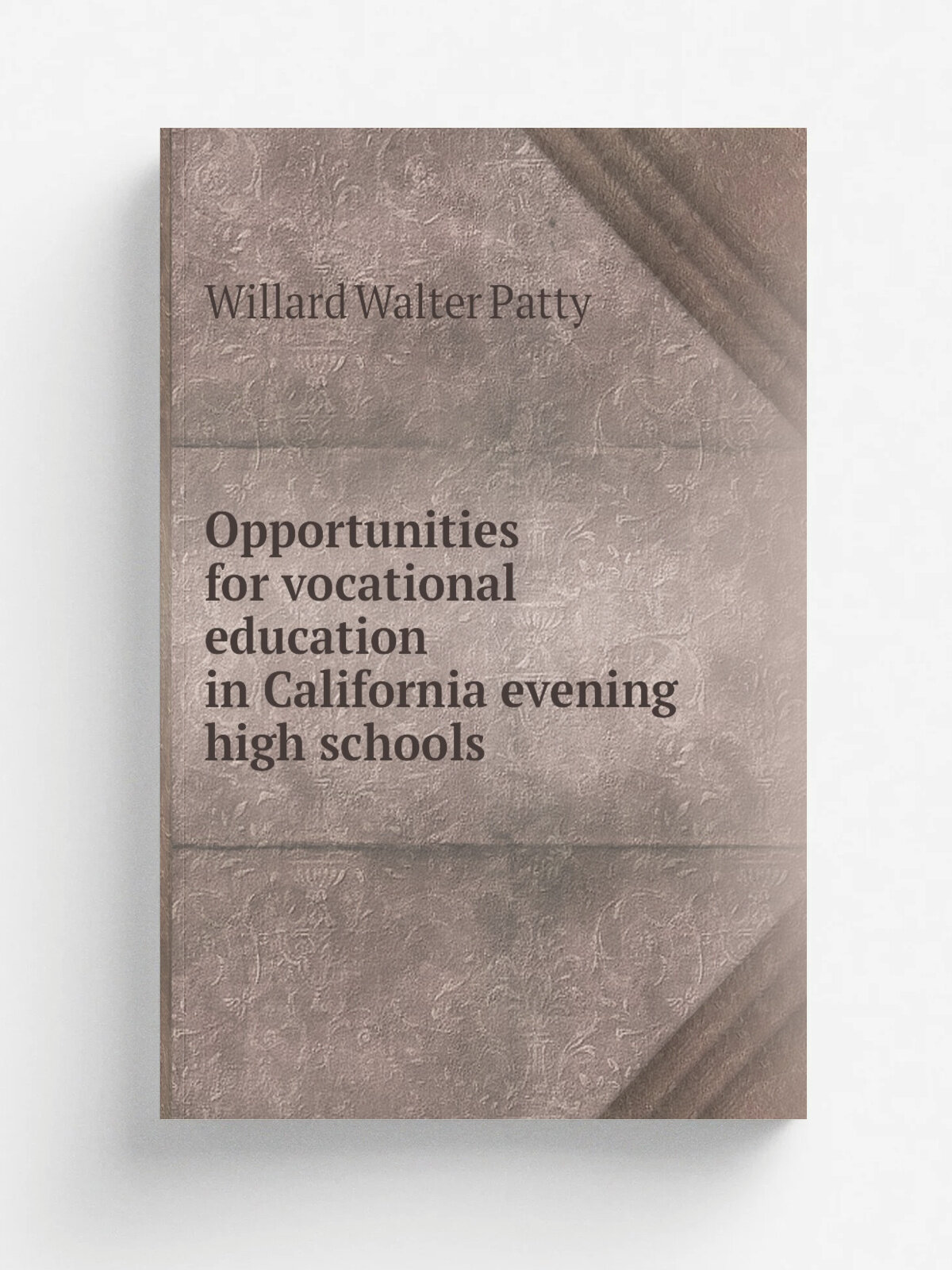 Opportunities for vocational education in California evening high schools
