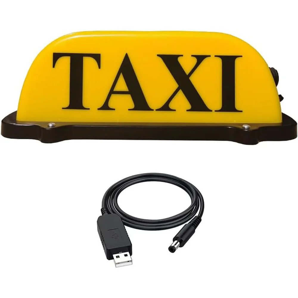 Световой знак TAXI, знак с подсветкой на крыше кабины TAXI, герметичное USB Rechargeable