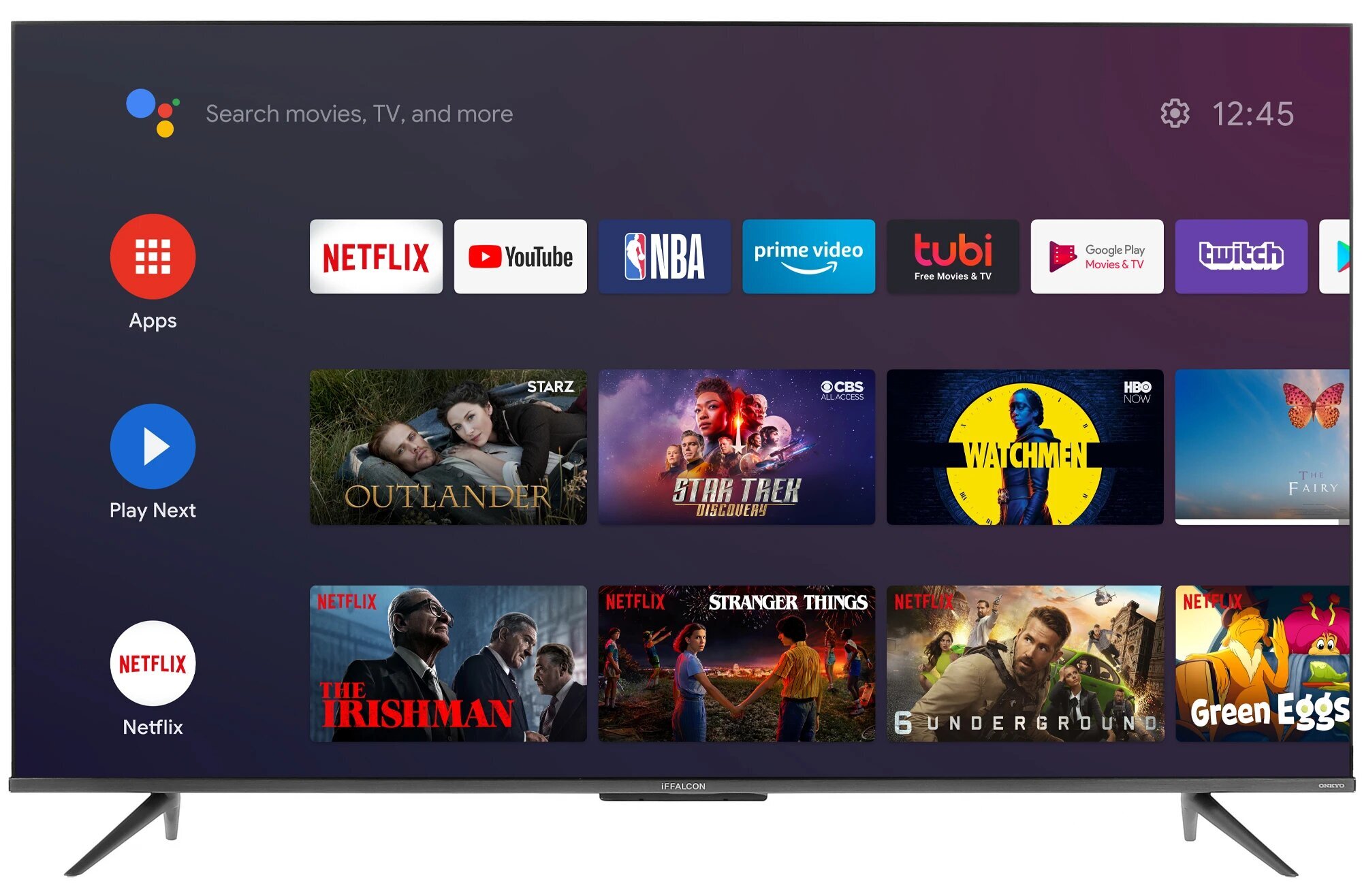 50" (127 см) Телевизор iFFALCON iFF50Q72, черный (