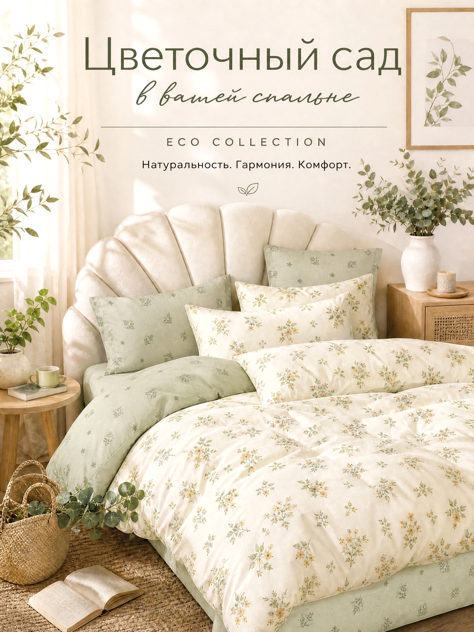 Комплект постельного белья 2 спальный LUXSONIA, поплин 100% хлопок, простыня на резинке 160х200, борт 25см, наволочки 70х70