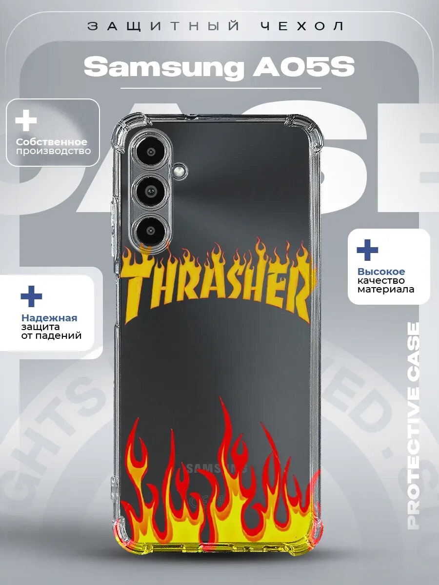 Чехол на Samsung A05s с принтом Thrasher