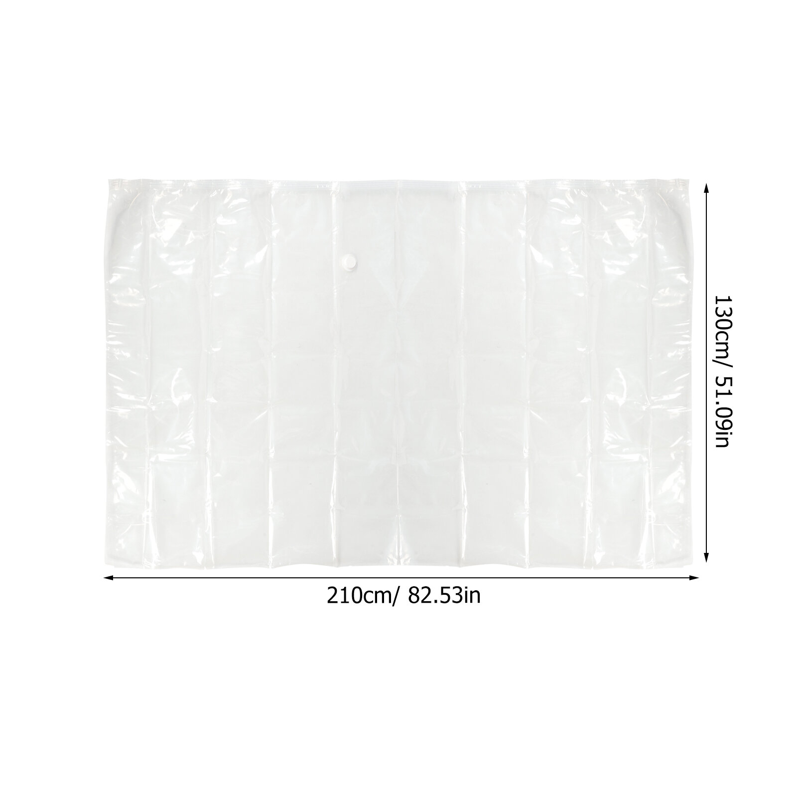 Пакет Для Хранения Под Вакуумом Прозрачный 210.00X130.00X0.50Cm