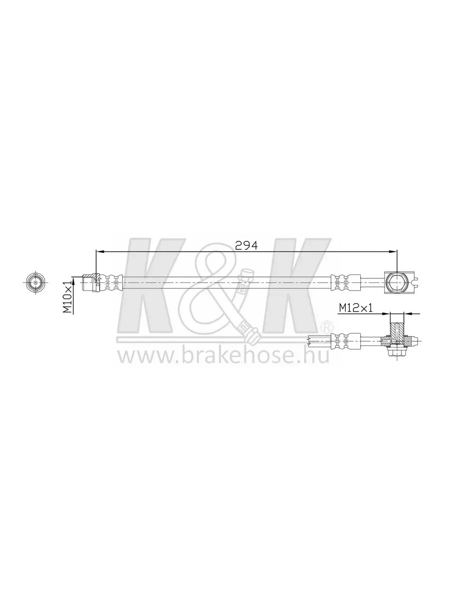 Тормозной шланг Volkswagen Passat B5 W8 K&K