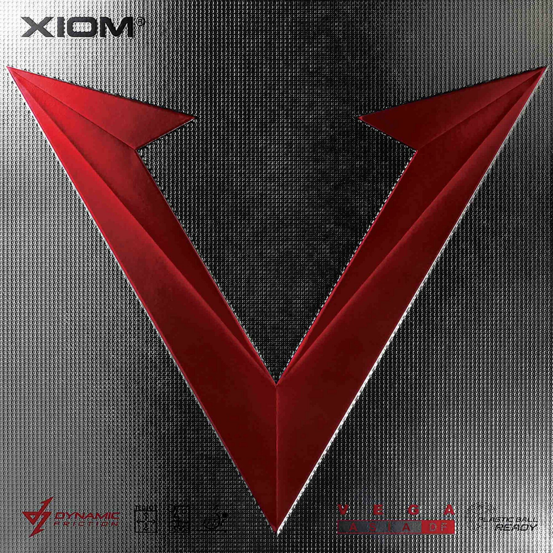 Накладка для ракетки настольного тенниса XIOM Vega Asia DF, Черный, толщина губки 2,0