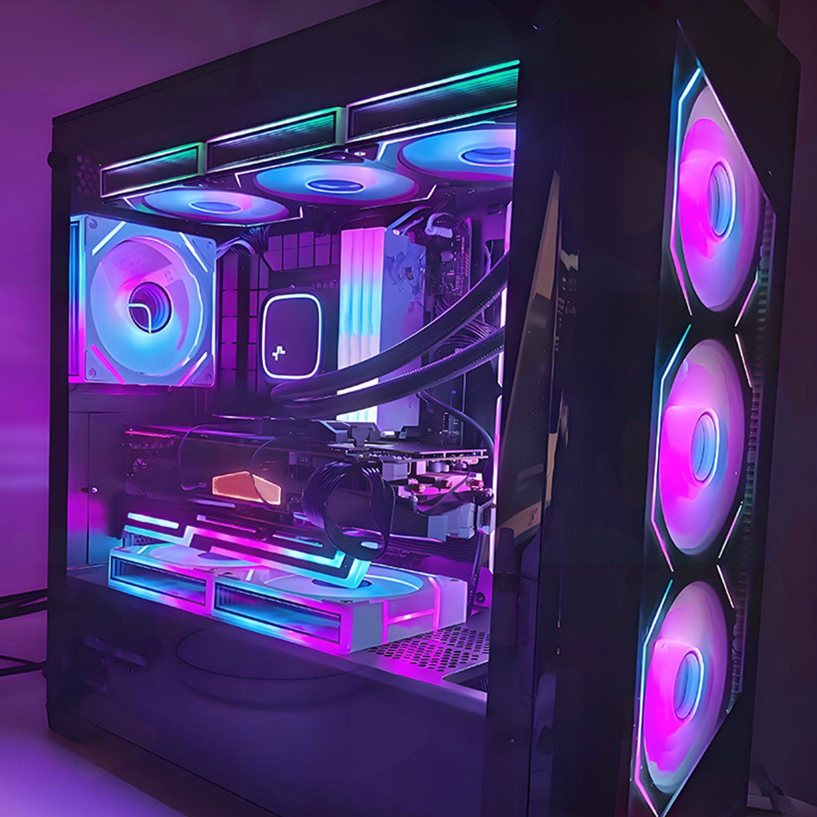 Радиатор для памяти ARGB с функциональным управлением DDR5 DDR4 DDR3 DDR2