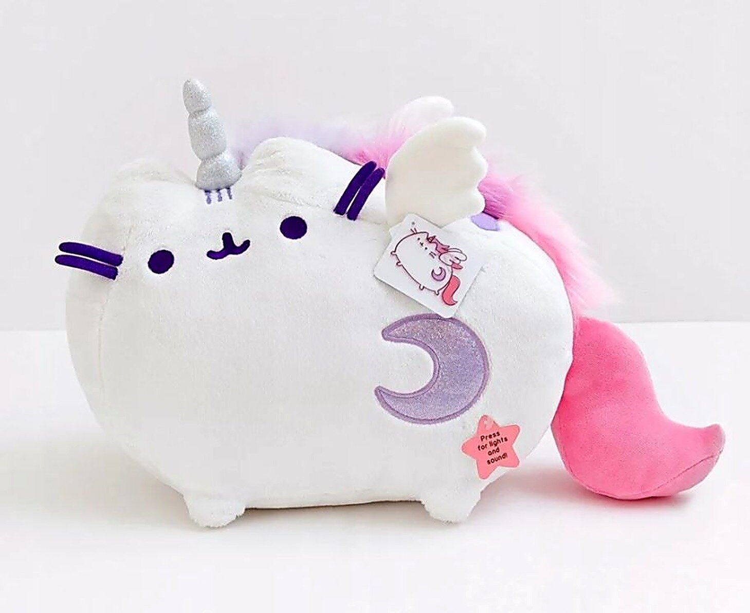 Мягкая игрушка Кот Пушин Единорог "PUSHEEN THE CAT" (белый), Игрушки мягкие