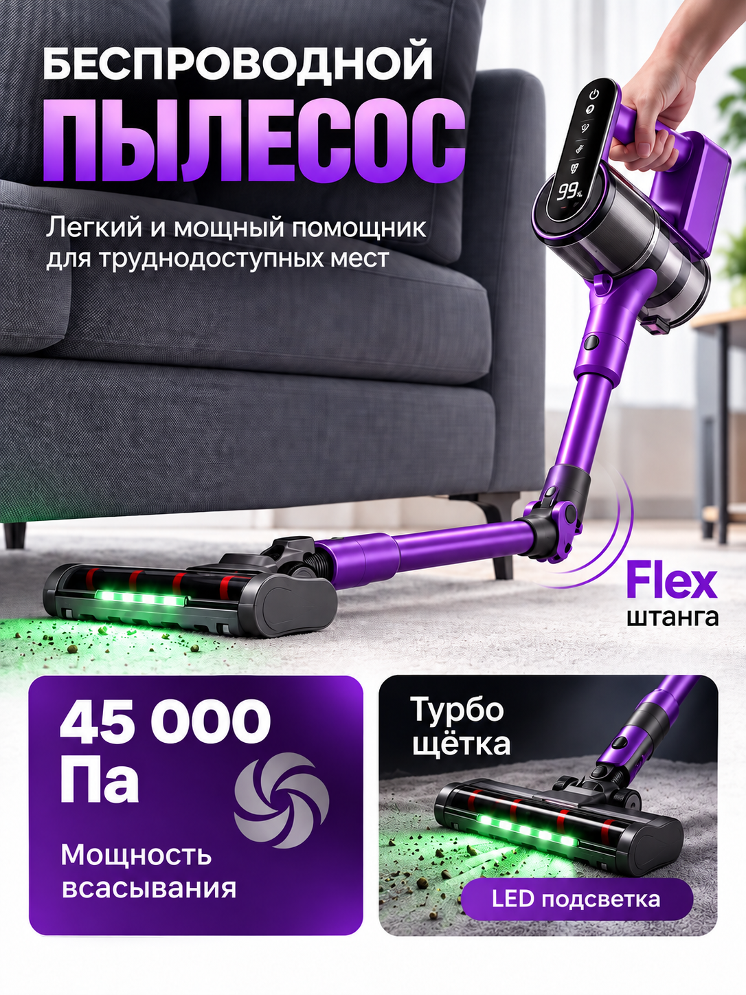 Вертикальный пылесос — фото 1