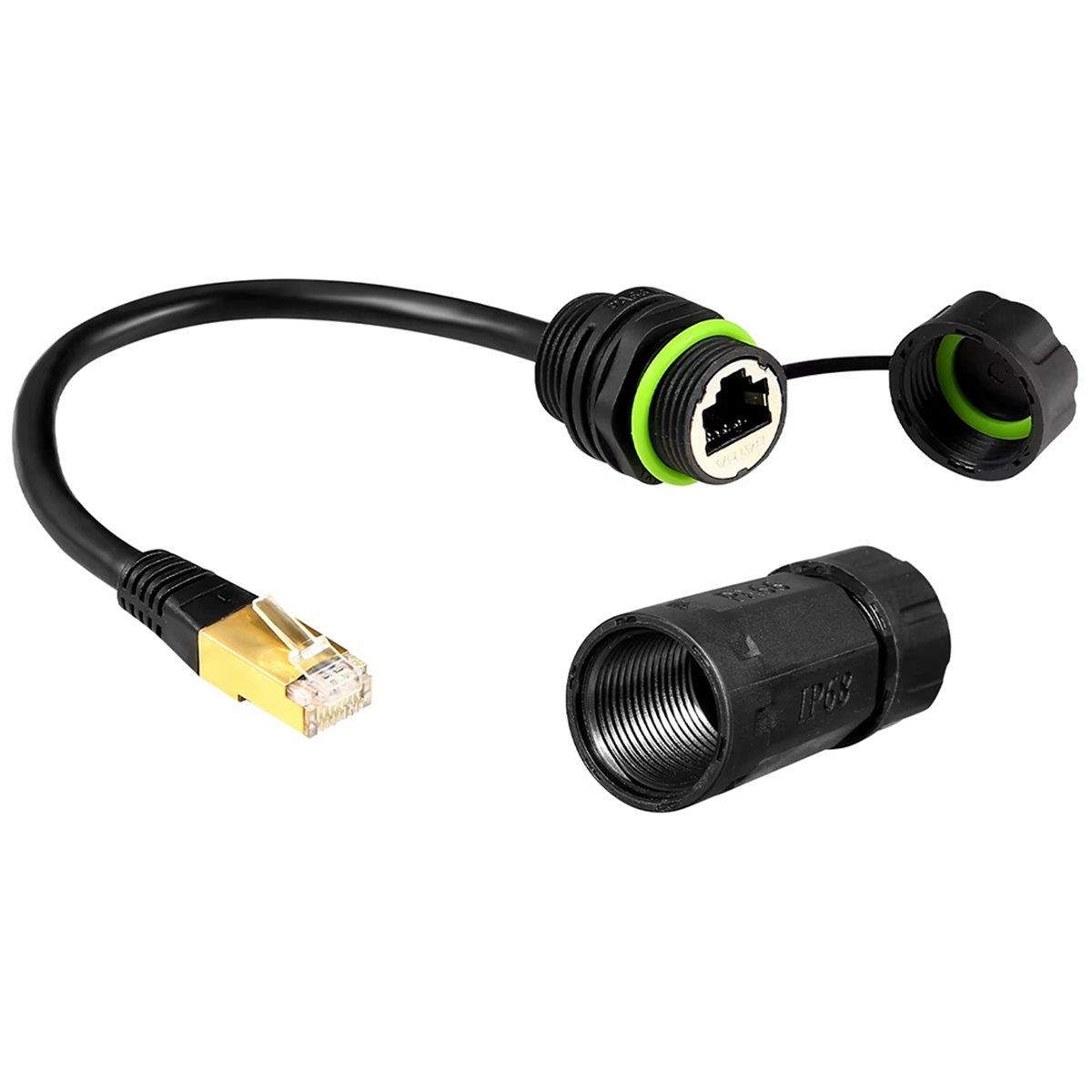 Водонепроницаемый Разъем IP68 M20 RJ45, Экранированный Ethernet-Соединитель Cat6