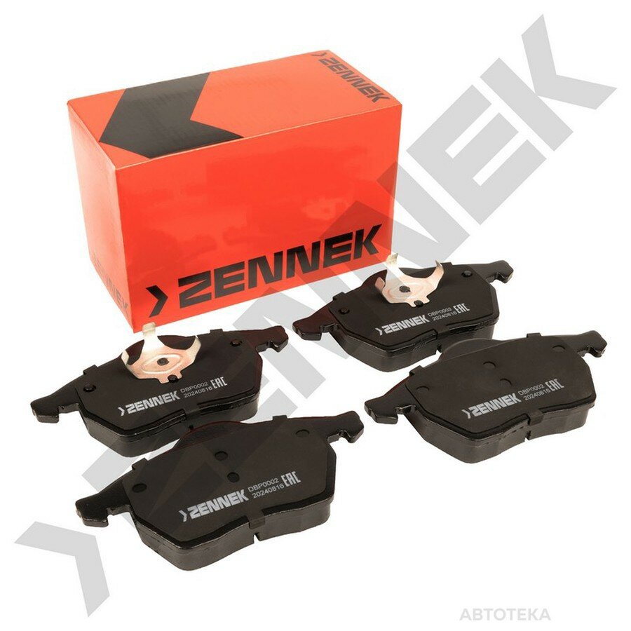 Колодки тормозные дисковые ZENNEK DBP0002