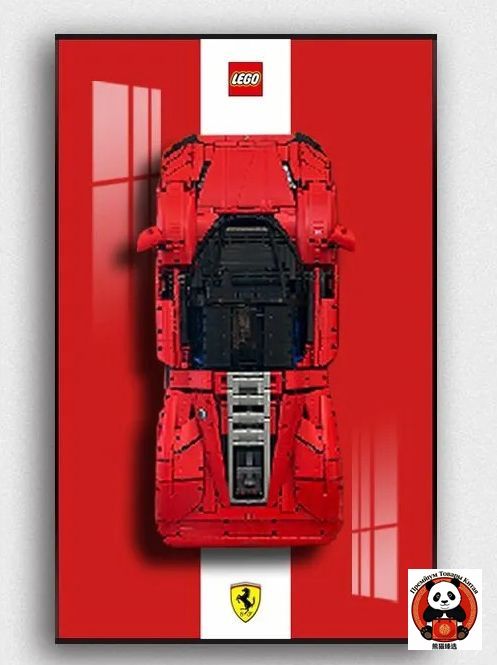 Рамка для лего формула 1, Конструктор Техник Ferrari Daytona SP3, спорткар Феррари