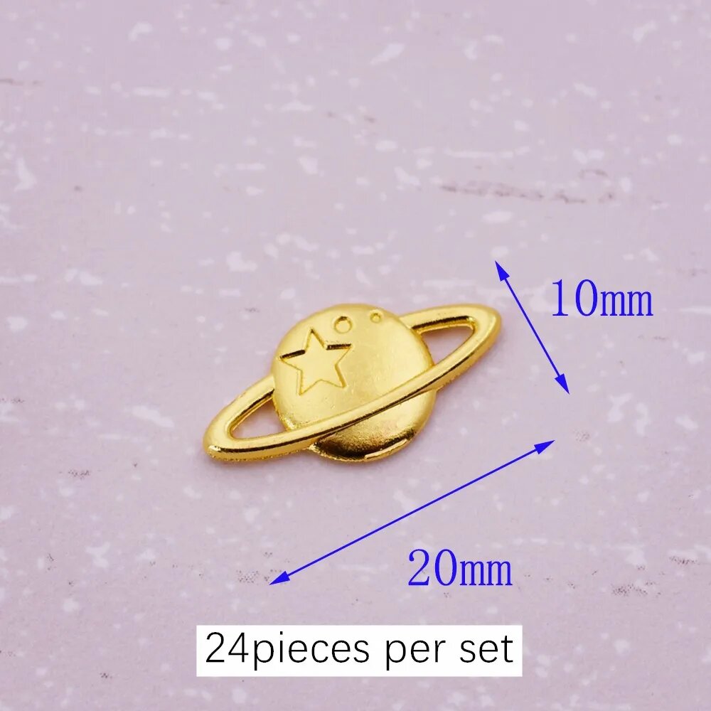 SNASAN 24 шт, металлические фигурки кошек для рукоделия celestial body