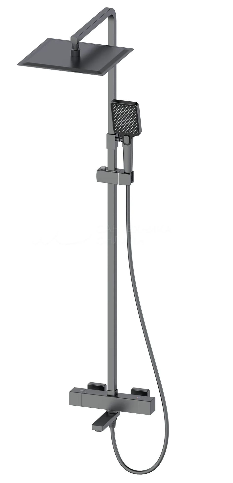 Душевая система Oliveeka D OL-739901-BGM матовый оружейный металл