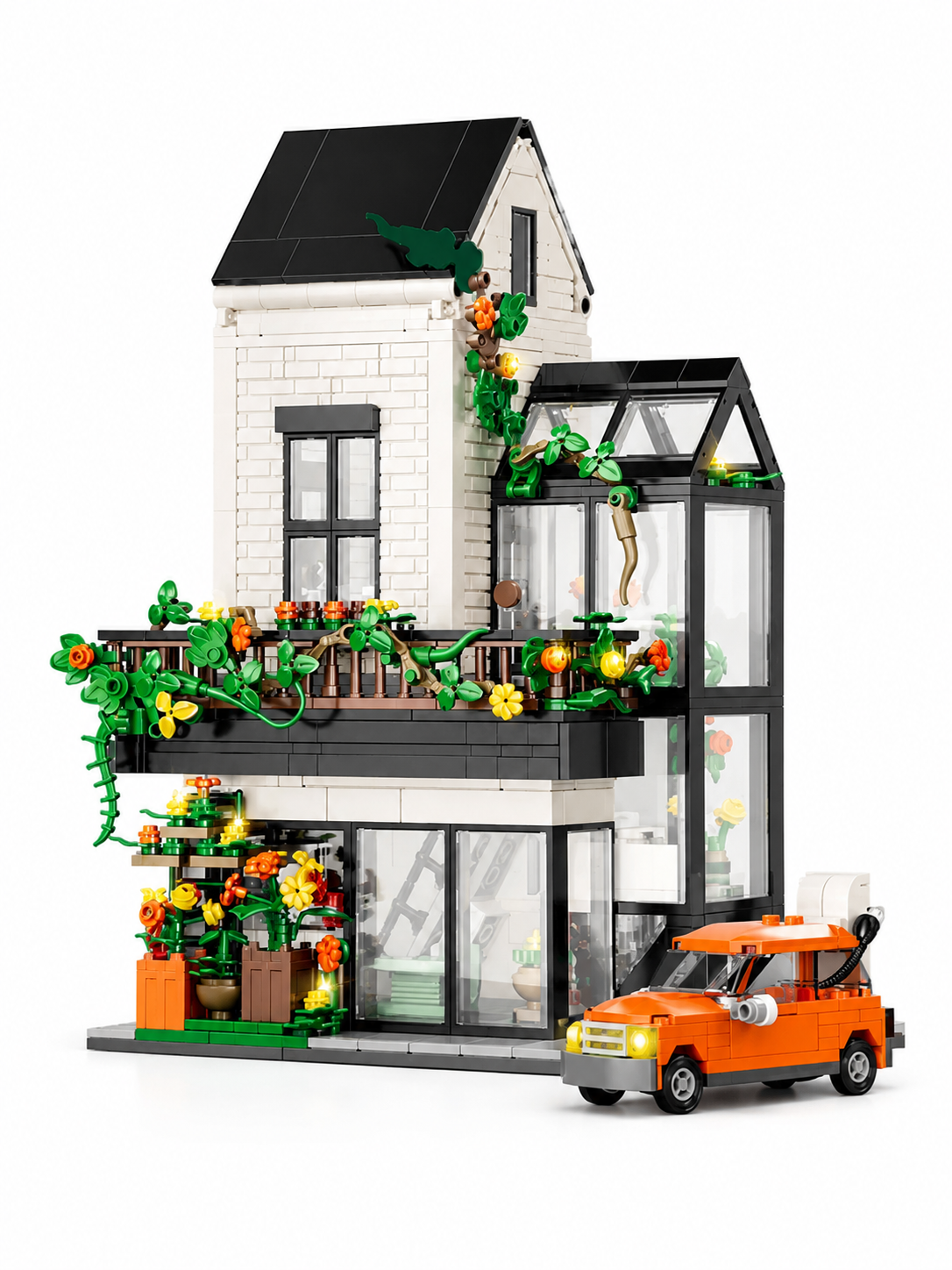Конструктор Дом Садовый Вилла (Garden Villa) OKDAY, 998+ деталей, 25 25 18 см, для детей 6+