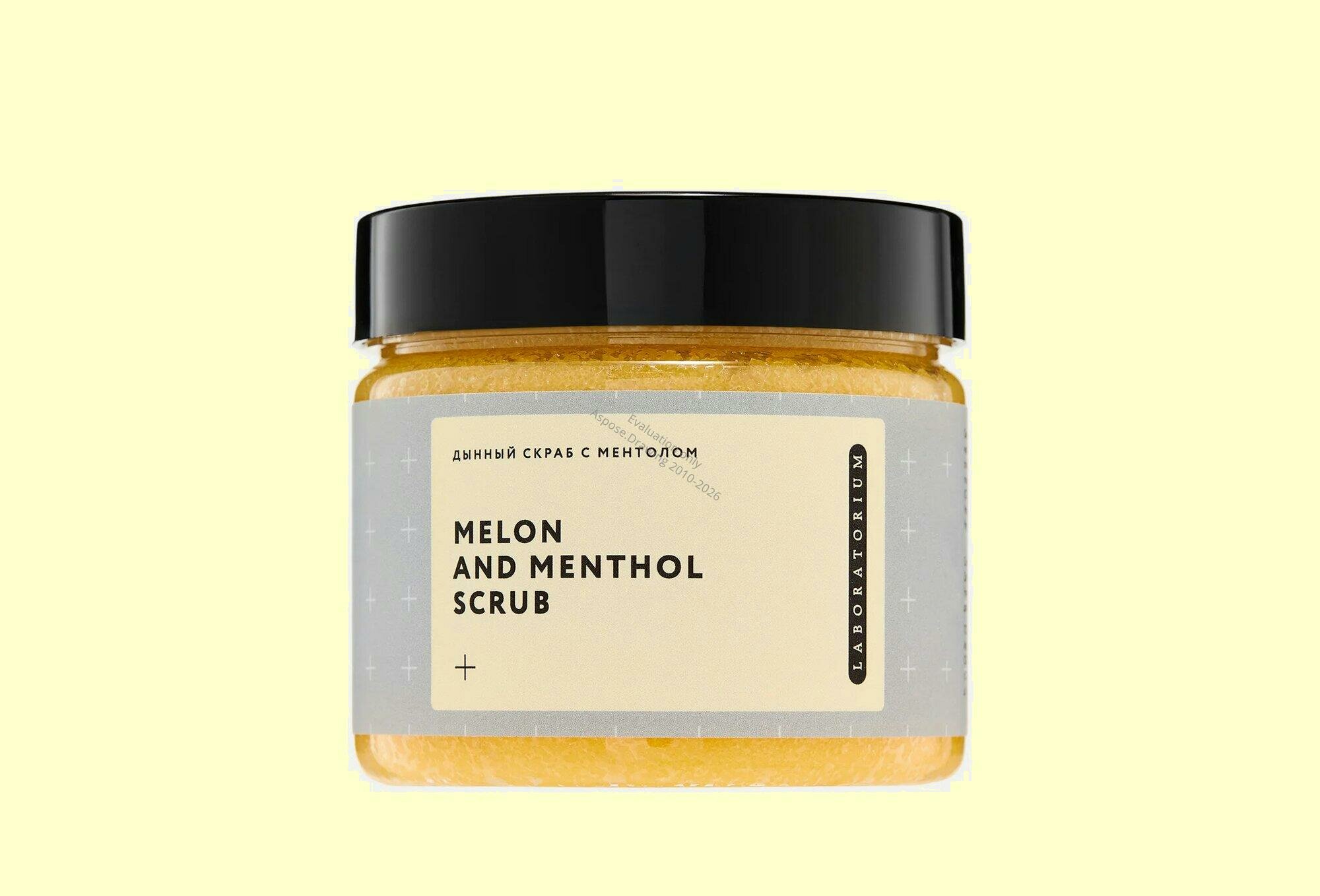 Дынный скраб Laboratorium Melon & Menthol, органический, натуральный, 300мл