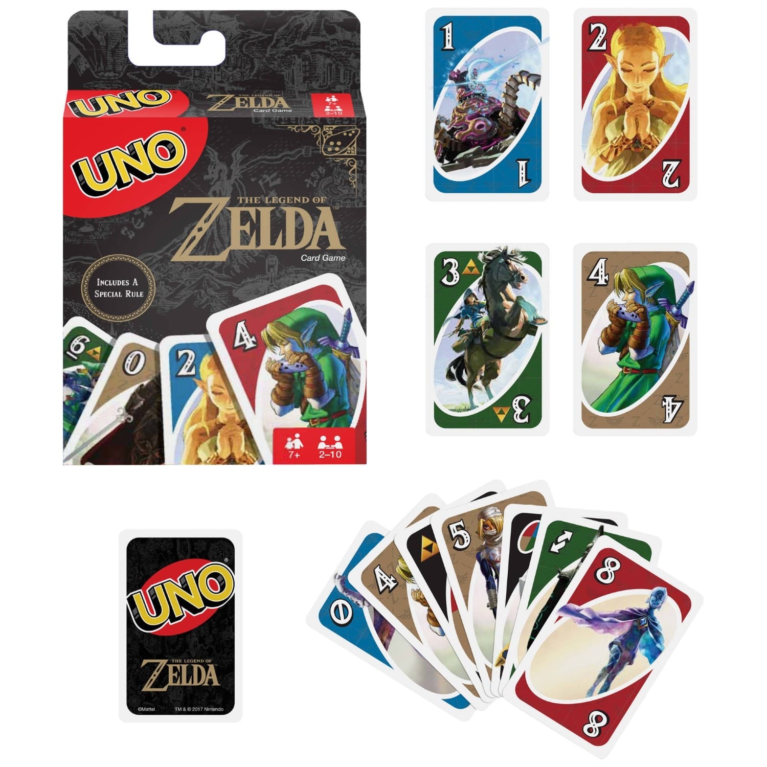 Настольная игра Mattel Games UNO Zelda, карточная игра для детей