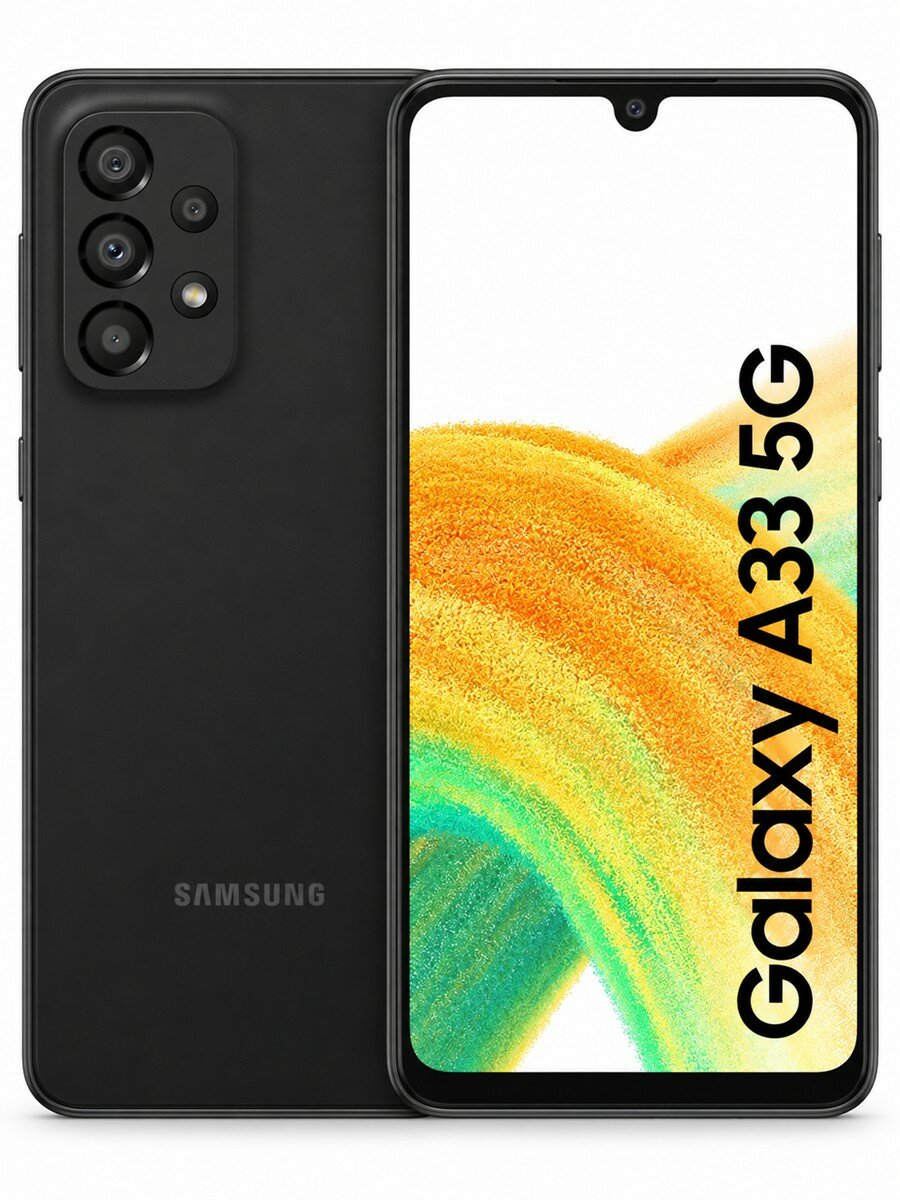 Смартфон Samsung Galaxy A33 5G 6/128 ГБ, Super AMOLED , NFC, Чёрный（A33-A336N）
