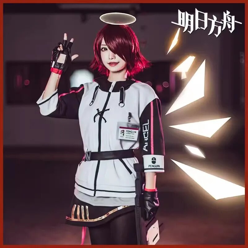 Cos-Mart Косплей-костюм Exusiai из игры Рыцари аристократики M, costumes and wig