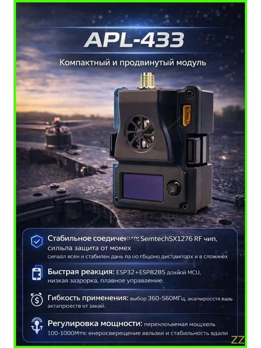 Радиочастотный модуль управления 433MHz, электронный передающий модуль ELRS