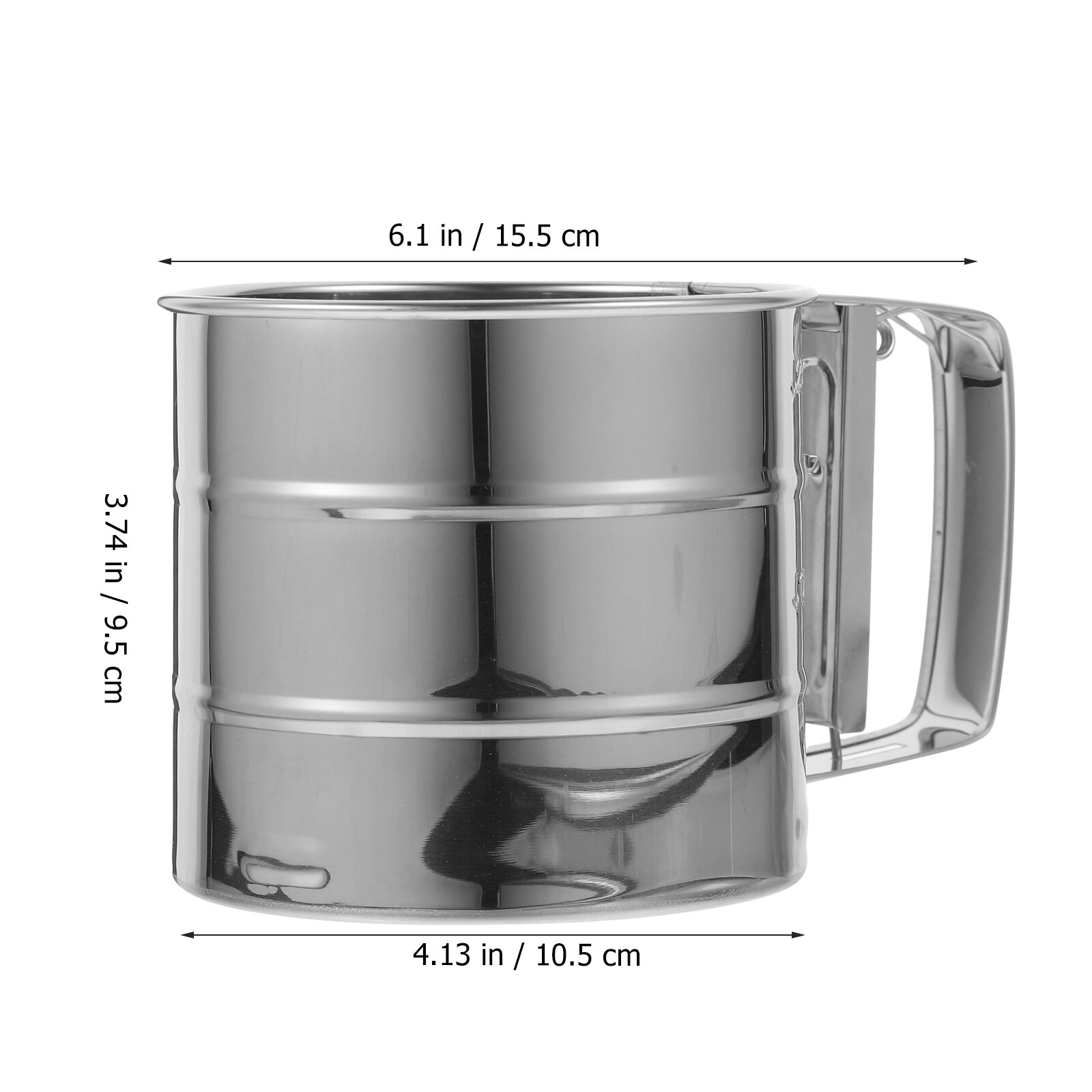 Сито Для Муки Нержавеющая Сталь Серебристый Цвет 15.50X10.50X9.50CM