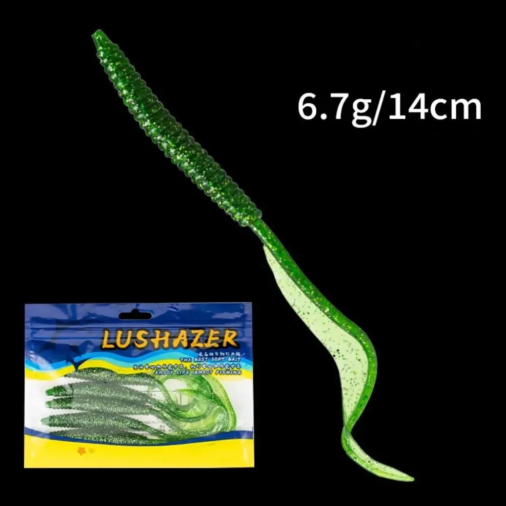 Мягкая приманка Lushazer 6.7g/14cm, Зеленый