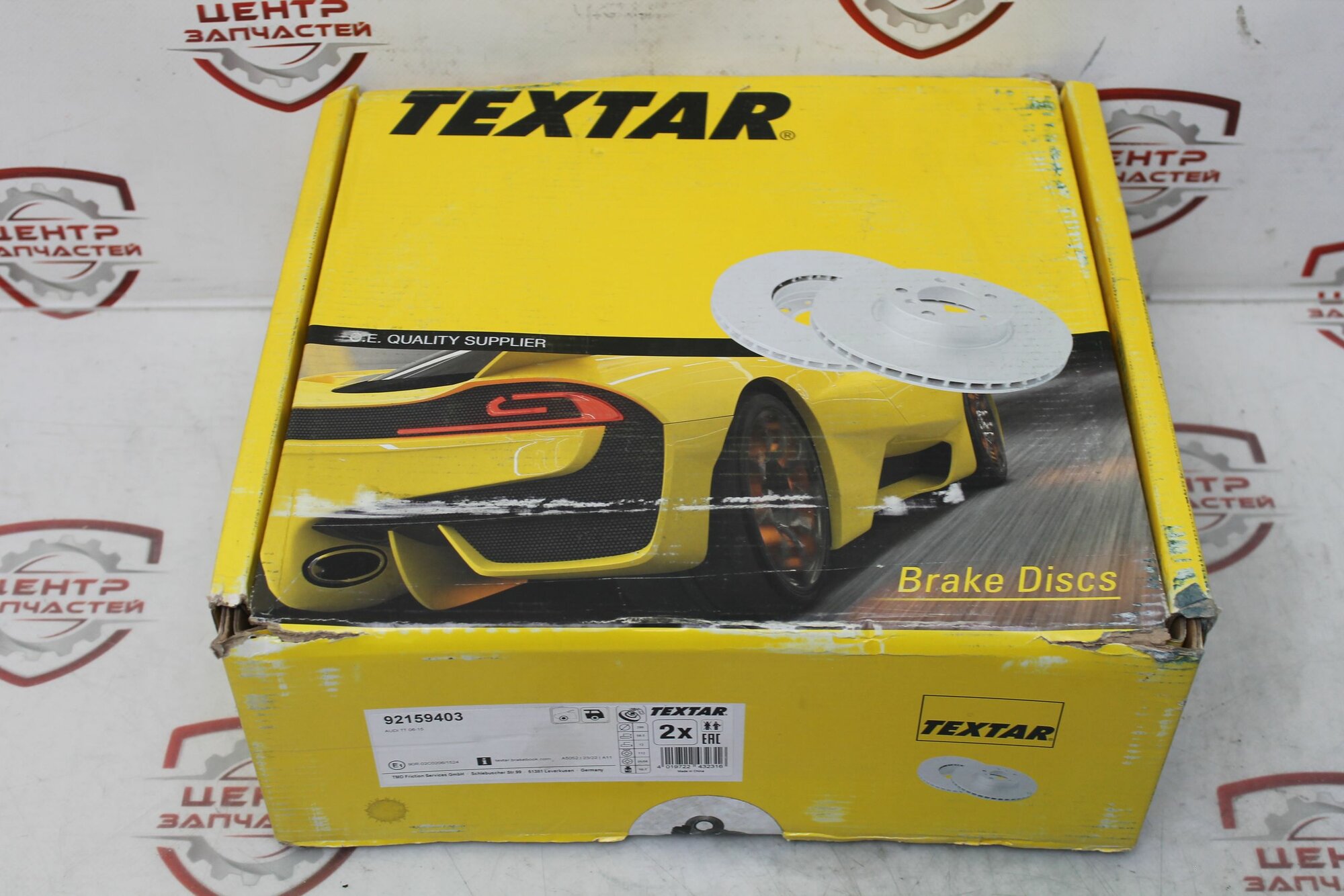 Задний тормозной диск Audi TT (8J / 8S) TEXTAR 92159403