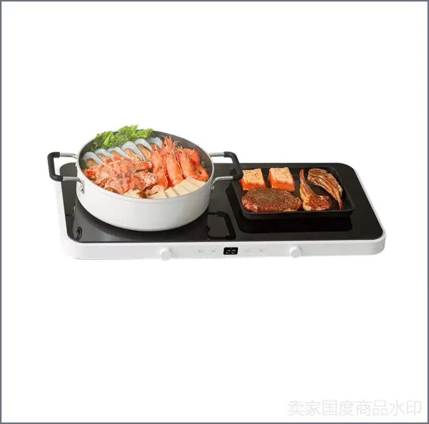 Индукционная настольная плита XIAOMI Mijia MDCLD01ACM Double-Port Cooker White(Mihome APP), белый