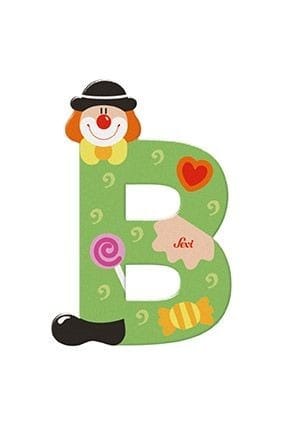 Деревянная буква Sevi B, для детей