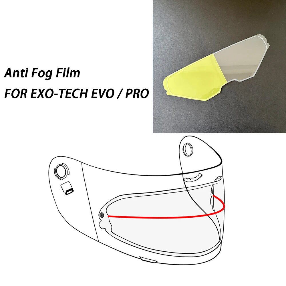 Пленка для визора мотоциклетного шлема Scorpion EXO-TECH EVO PRO, противотуманная пленка для откидного визора