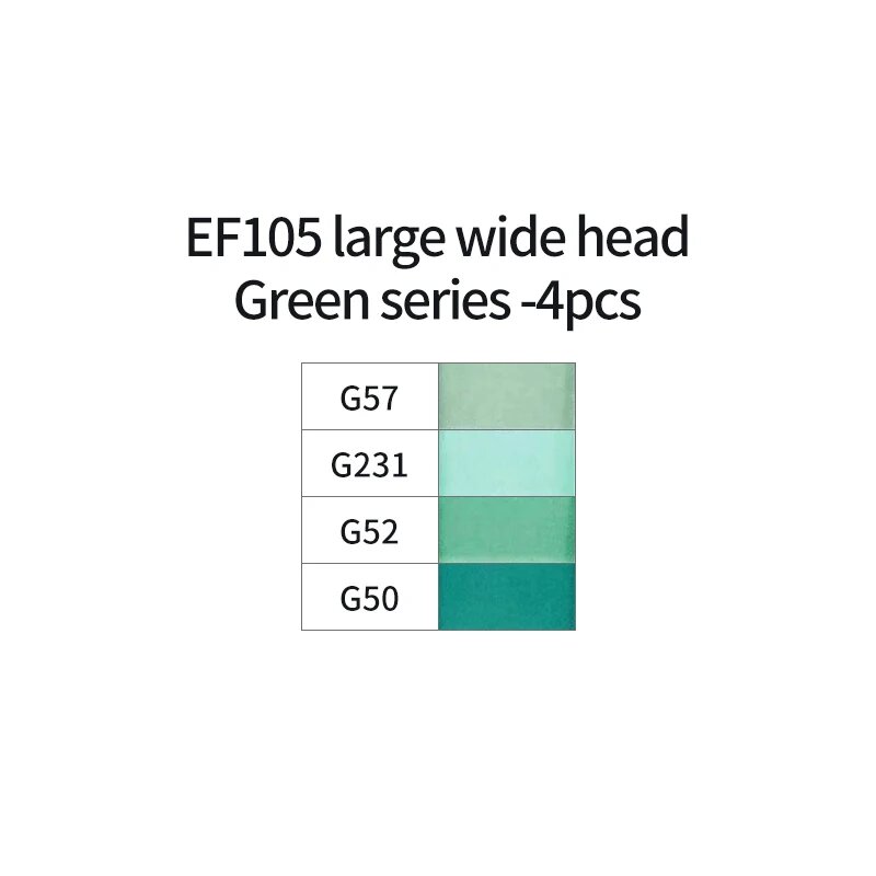 Angel Mark маркеры EF105 Green-4pcs, 20 мм