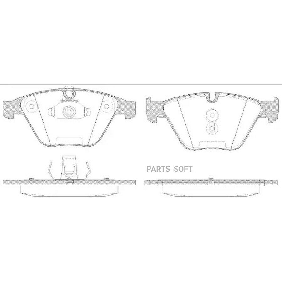 REMSA 085750 0857.50 857 50 колодки дисковые передние!\ BMW E90/E91/E92 2.5D-3.5 05>