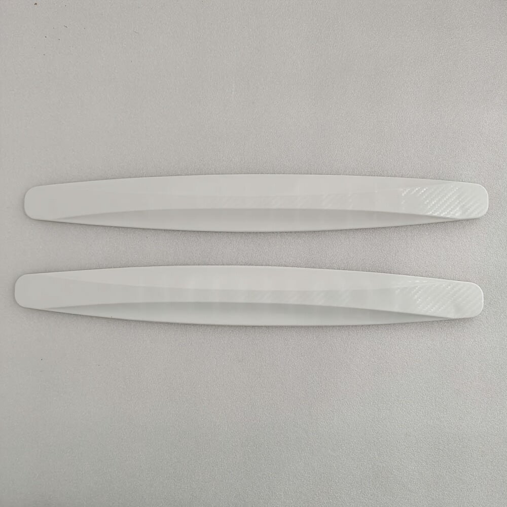 2 шт. защитные накладки на бампер автомобиля, белые, 40 × 5 см
