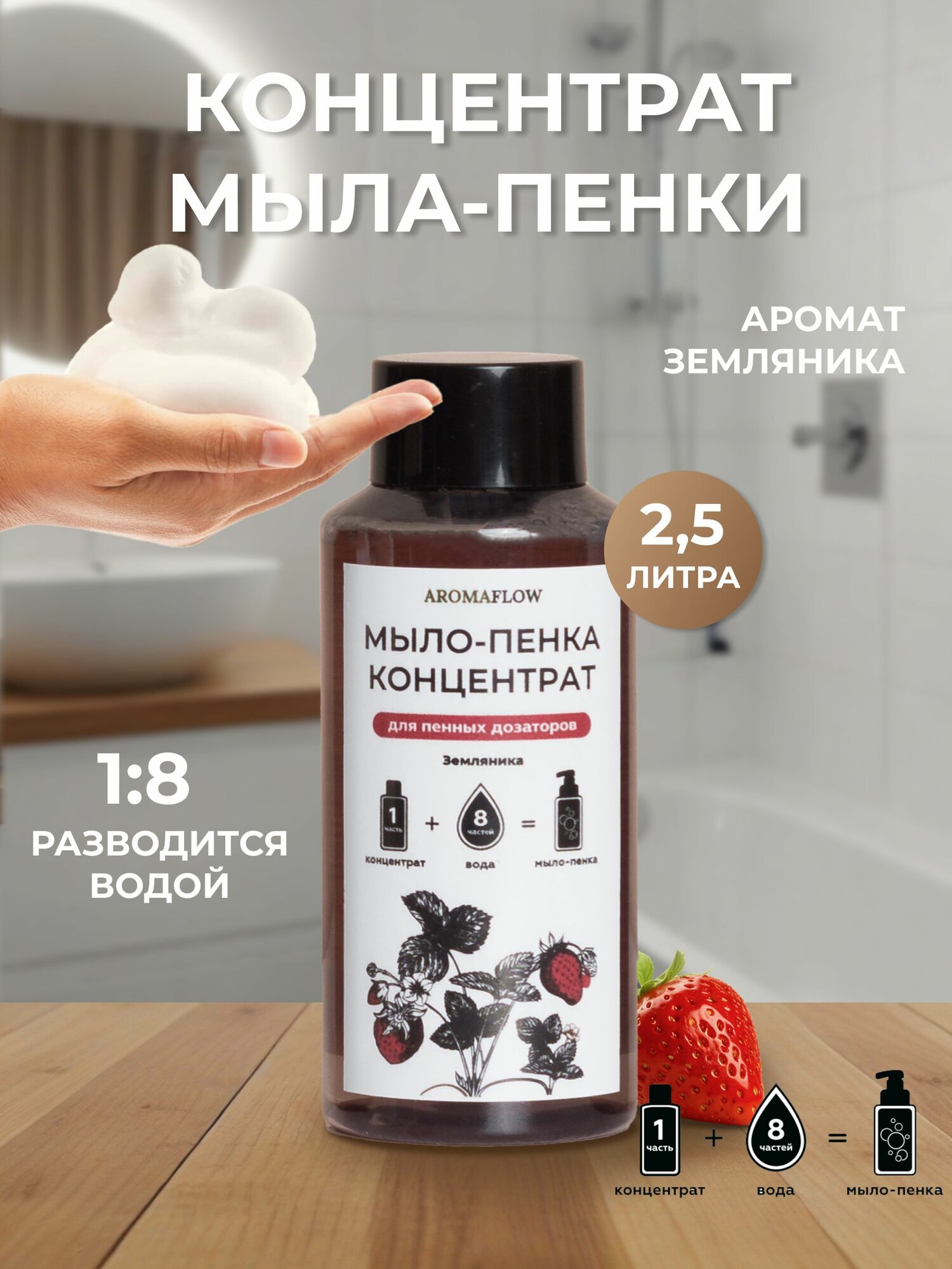 Мыло-пенка конценрат для дозаторов с пенообразователем