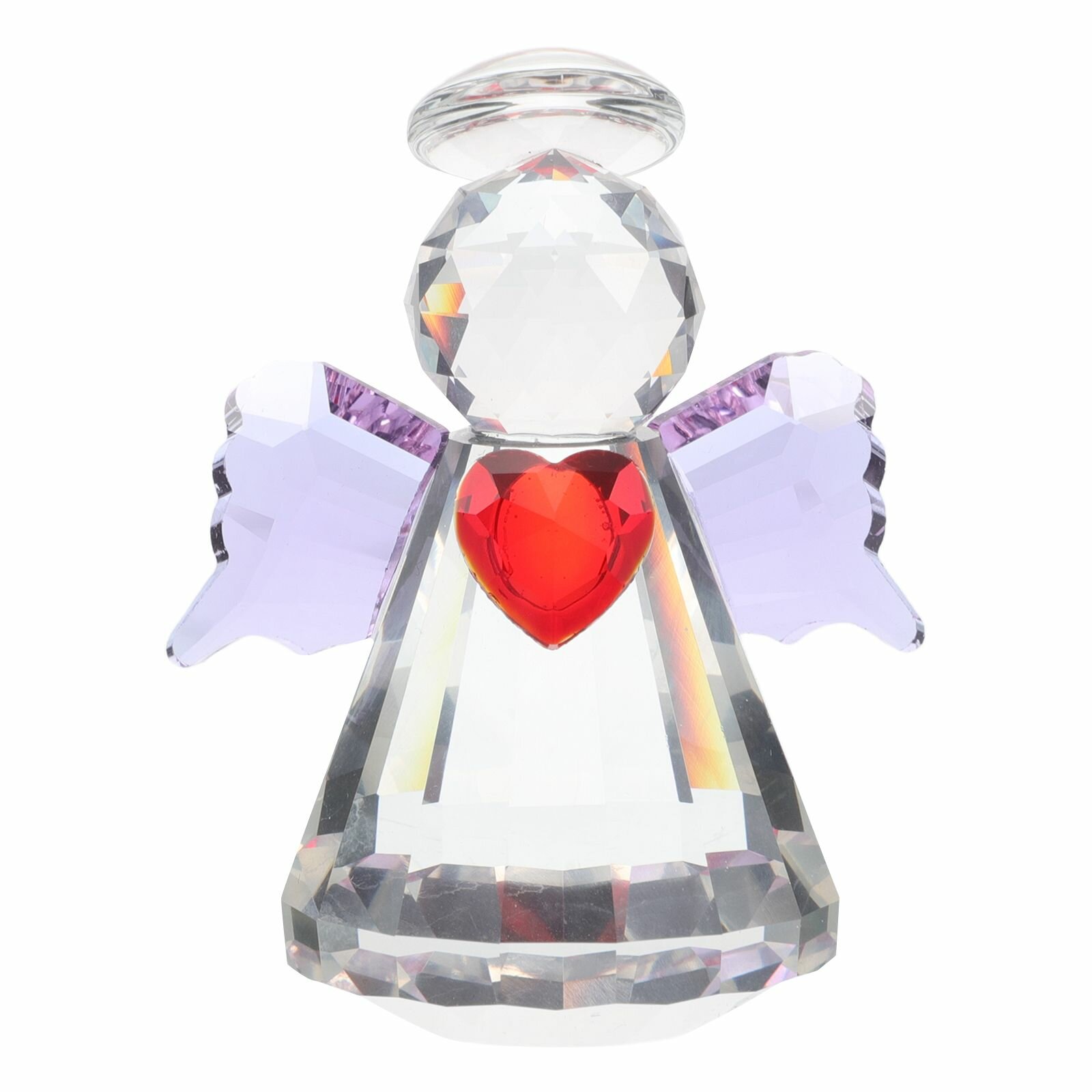 Стеклянная Фигурка Ангела Декоративная Статуэтка В Прихожую 6.50X5.30X4.00Cm