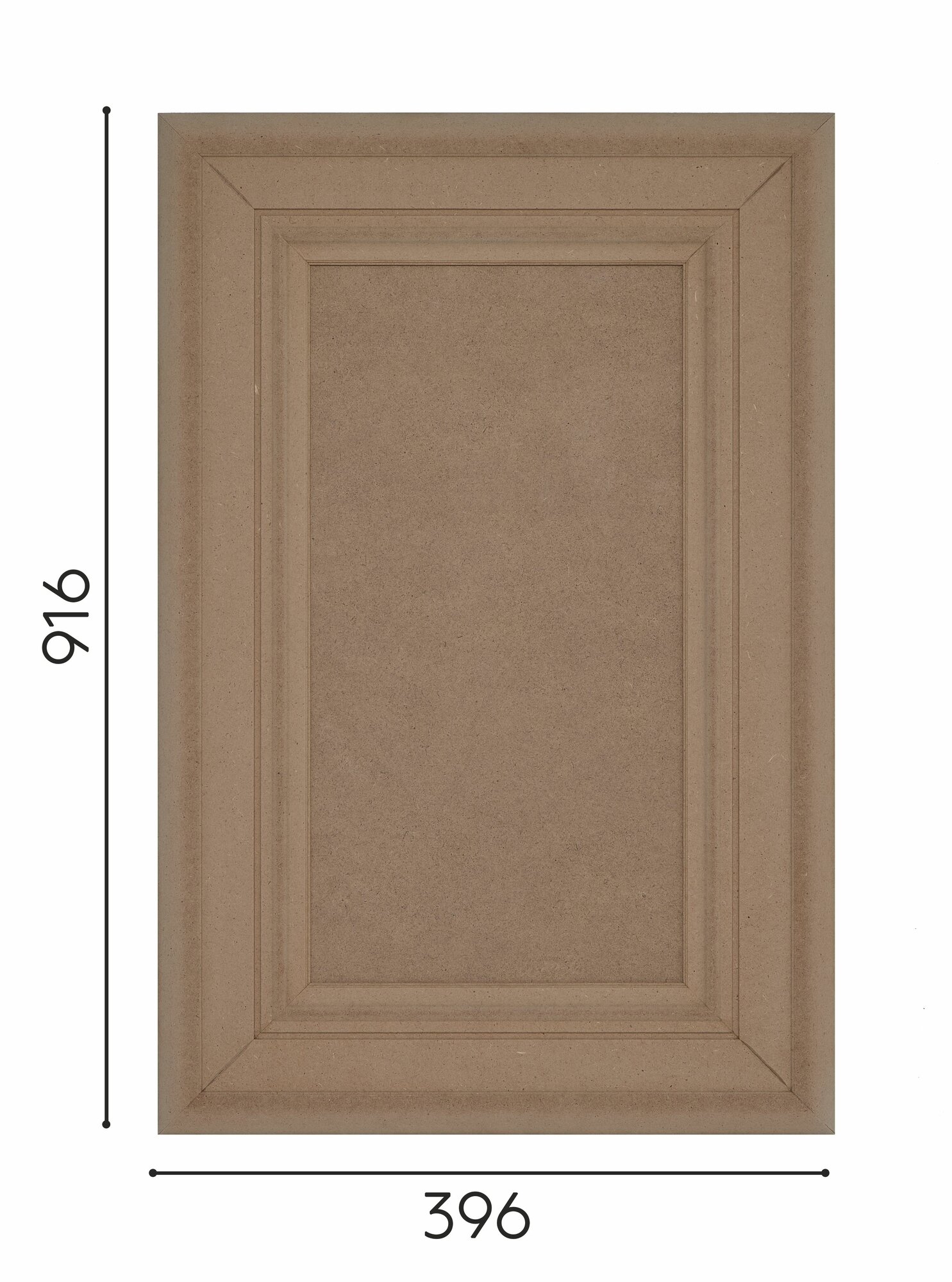 Фасад мебельный МДФ под покраску глухой