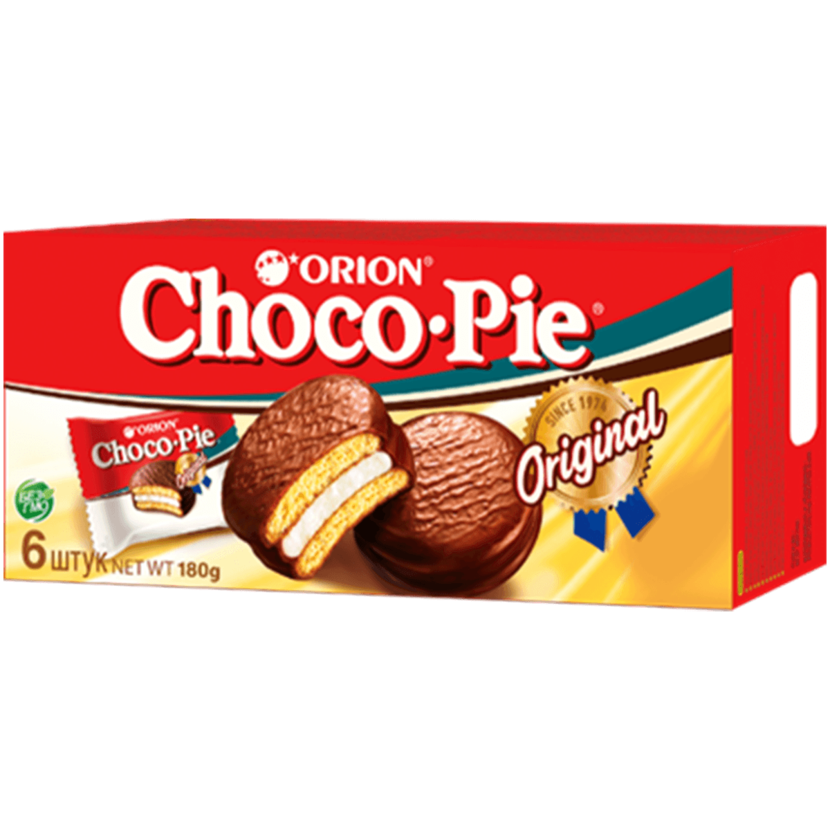 Мучное кондитерское изделие в глазури Orion Choco-Pie 180 г