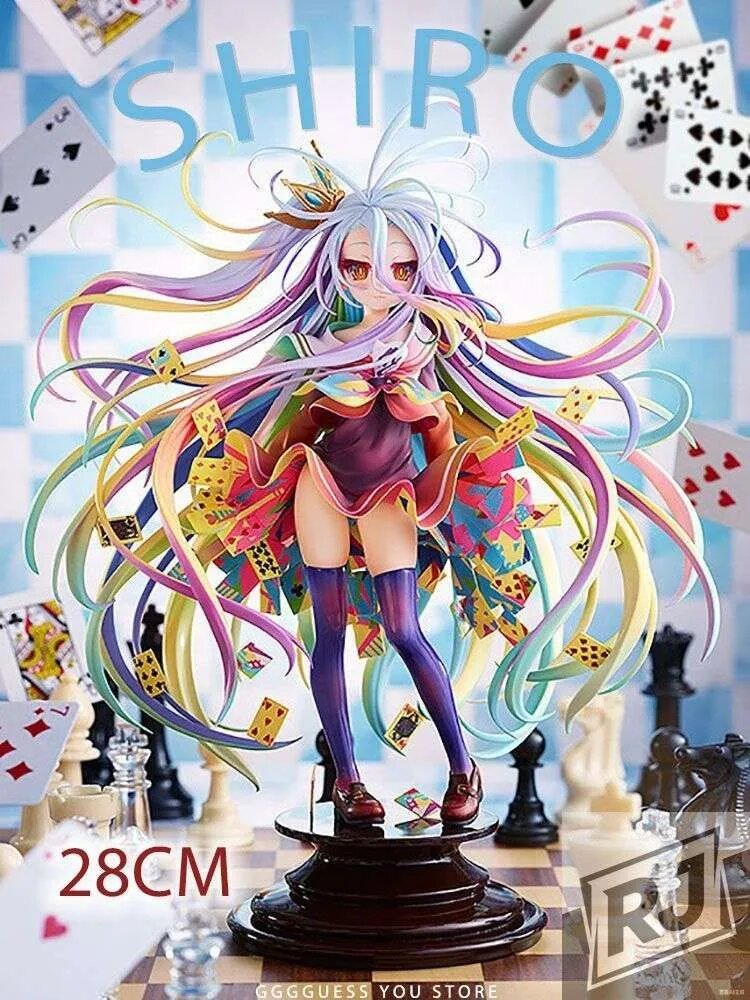 Аниме фигурка No Game No Life Shiro 1/7 Yuu Kamiya Art Works 28cm