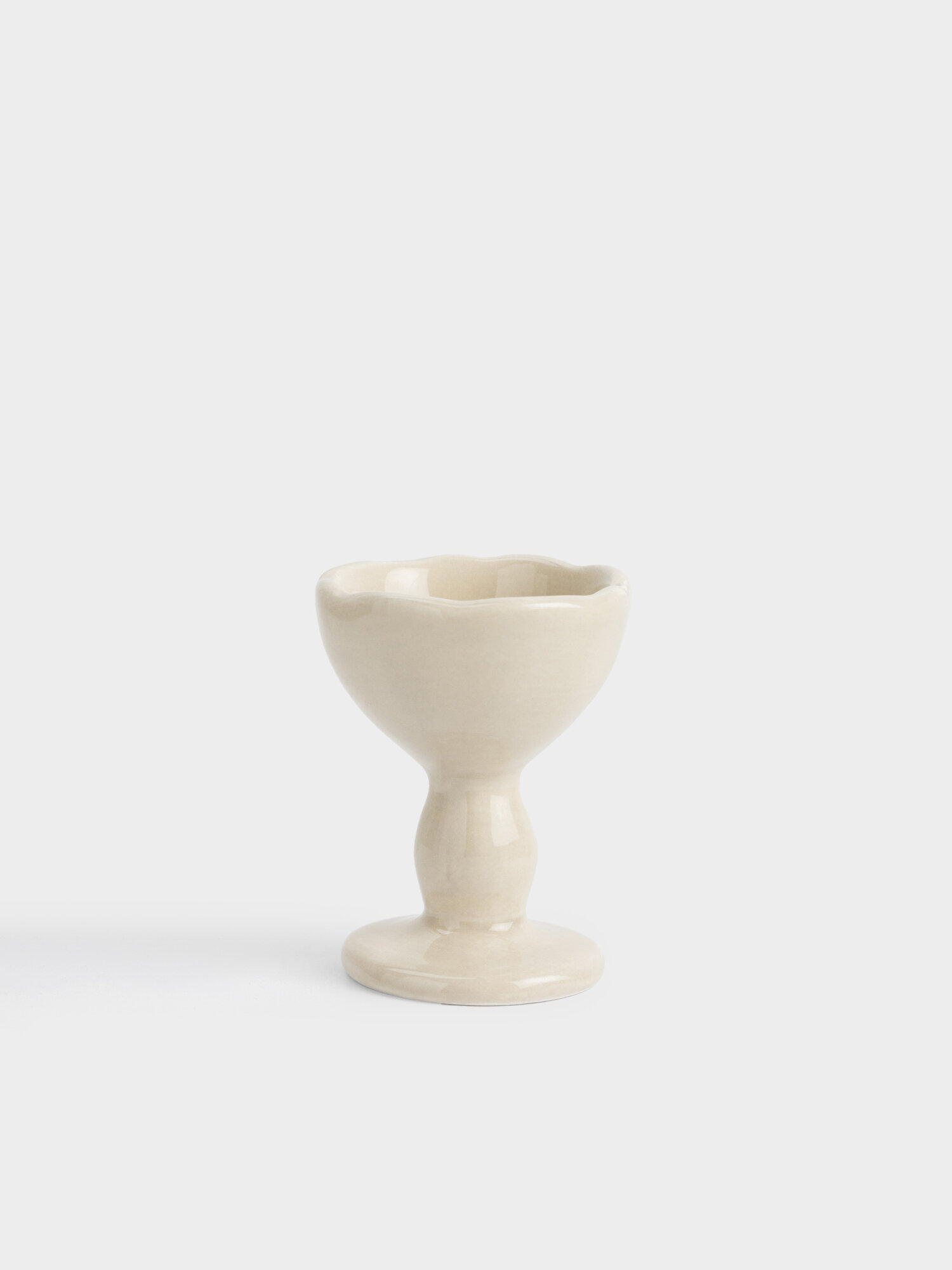 Подставка для яйца, 7 см, керамика D, бежевая, Неровный край, Rustic Easter, Kuchenland