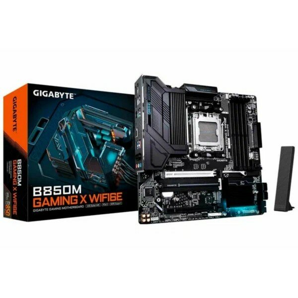 Материнская плата Gigabyte B650M GAMING WIFI6E, AM5, AMD B650, 2xDDR5, 4xSATA, 1xM.2, 1xPCIe 4.0 x16, 1xPCIe 3.0 x1, 1xD-Sub, 1xHDMI (v2.1), 1x2.5Gb L