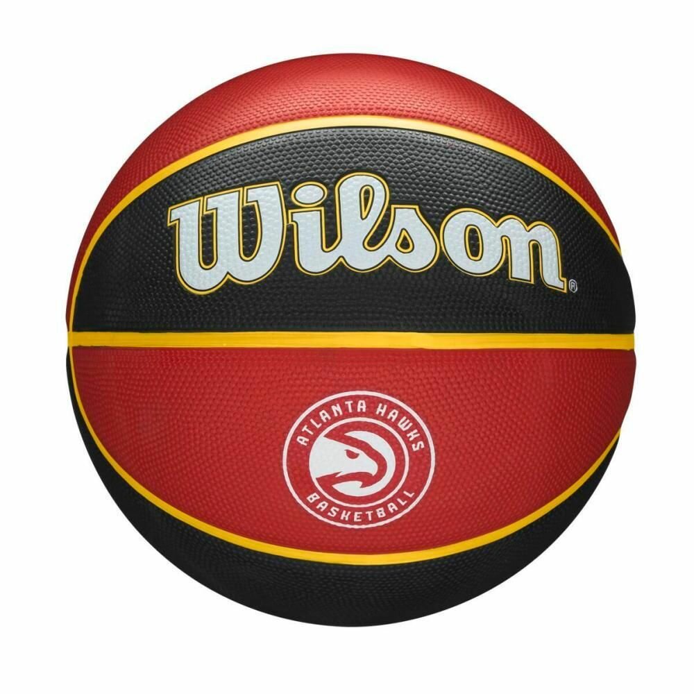 Wilson NBA Team Atlanta Hawks Баскетбольный мяч Размер 7, Decathlon, Цвет: Красный / Черный / Красный, Размер: 7