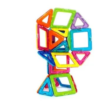 Конструктор MAGFORMERS Basic Set Line 40PCS Магнитный конструктор для мальчиков и девочек, 40 деталей — фото 1