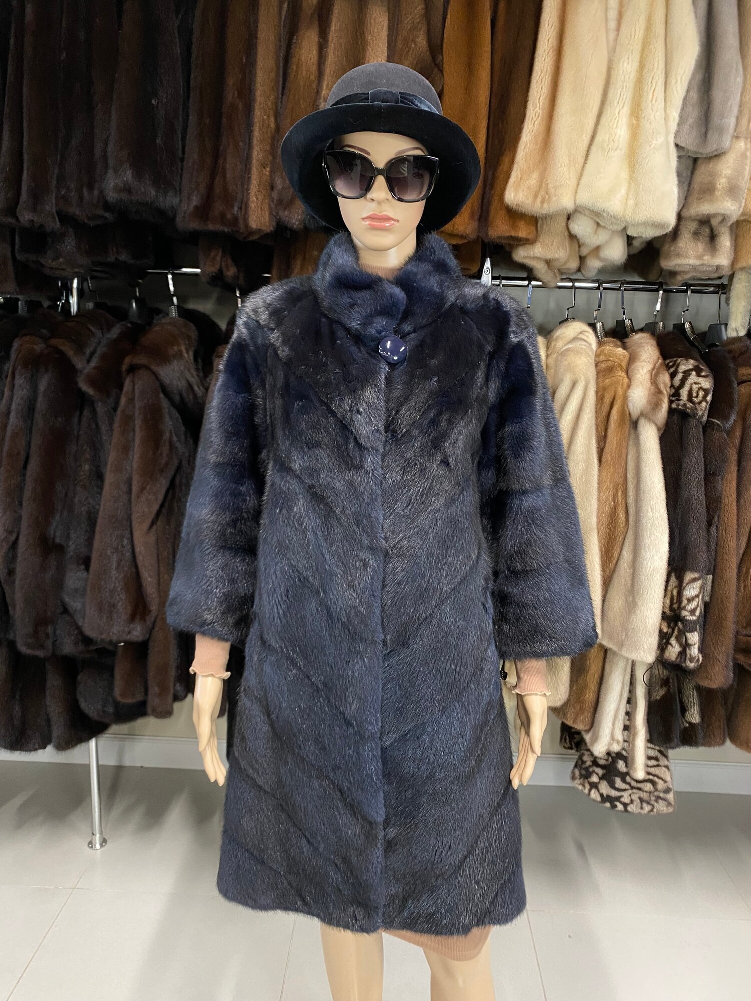 Шуба. Премиум. Норка. Графит 42-44 р.